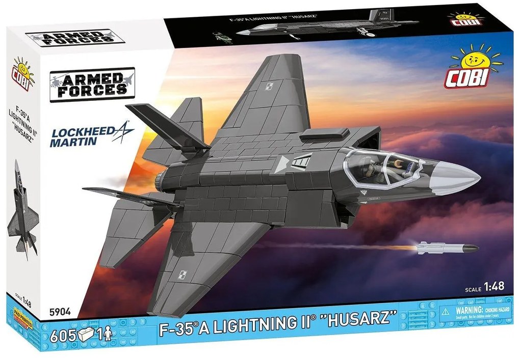 Cobi 5904 armed forces f-35a lightning ii husarz 1:48