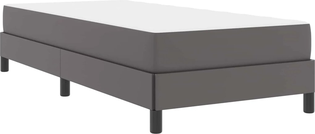 Rám postele s matrací Šedá 80 x 200 cm textil 3398601