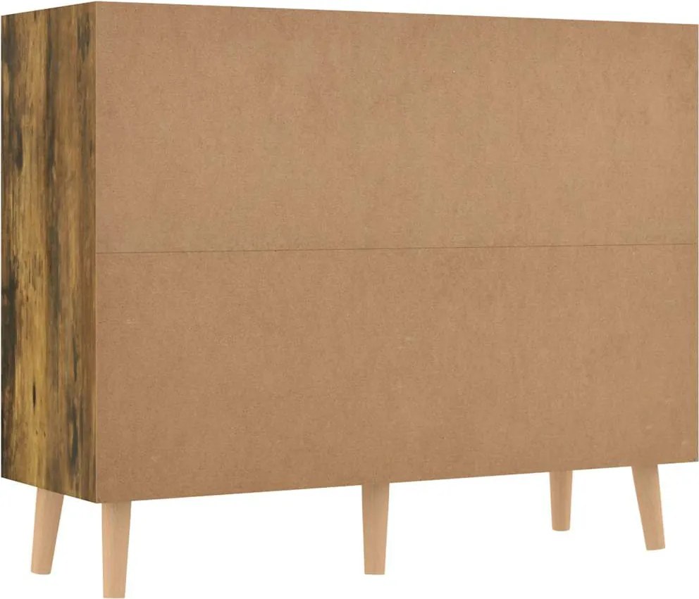 Příborník kouřový dub 90 x 30 x 72 cm kompozitní dřevo 326821