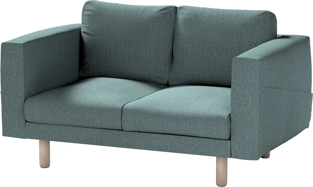 Potah na pohovku IKEA Norsborg 2-místná barva modrá látka pletený vzor