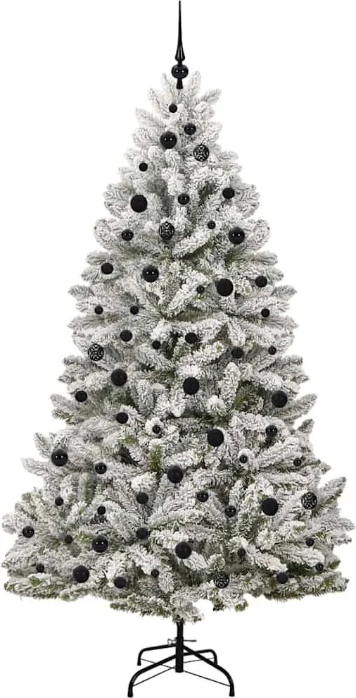 Umělý vánoční stromeček 210 cm 300 LED Teplá bílá PVC a ocel 3395758