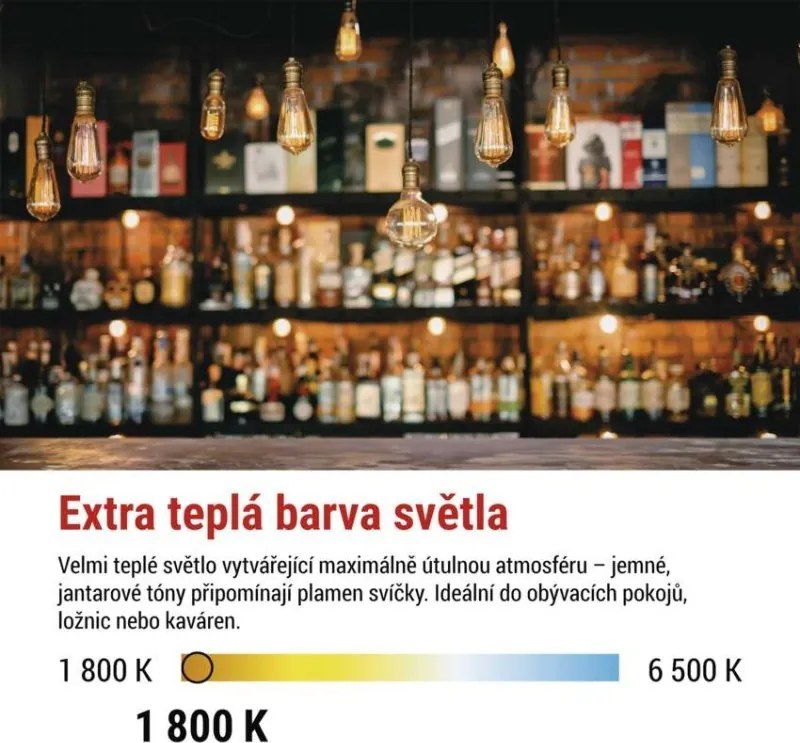 LED žárovka DECO FLAME T30 teplá bílá