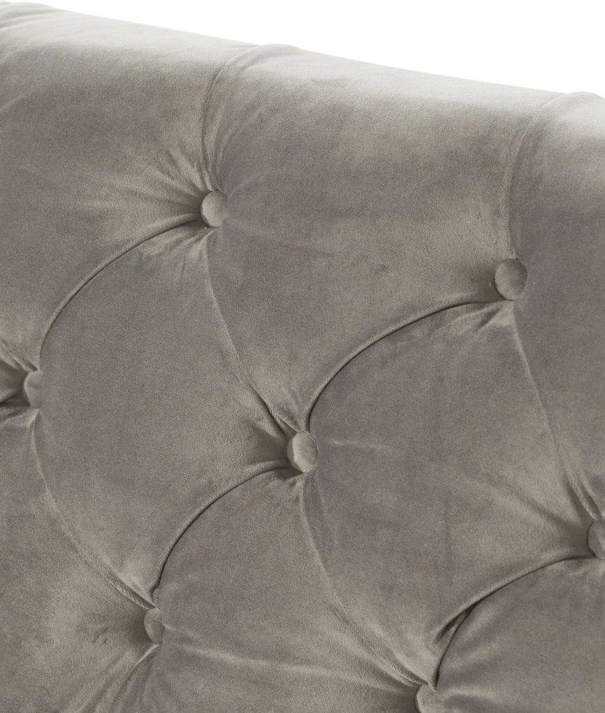 Pohovka Velvet Elite grey, 3-m.