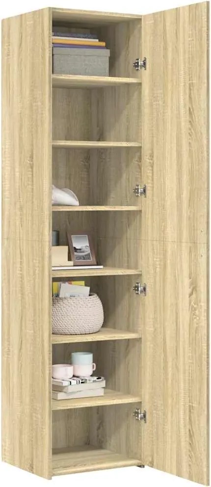 Skříň highboard dub sonoma 45 x 42,5 x 185 cm kompozitní dřevo 3281408
