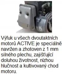 ACTIVE Benzinový hřídelový profi křovinořez 4,0BT