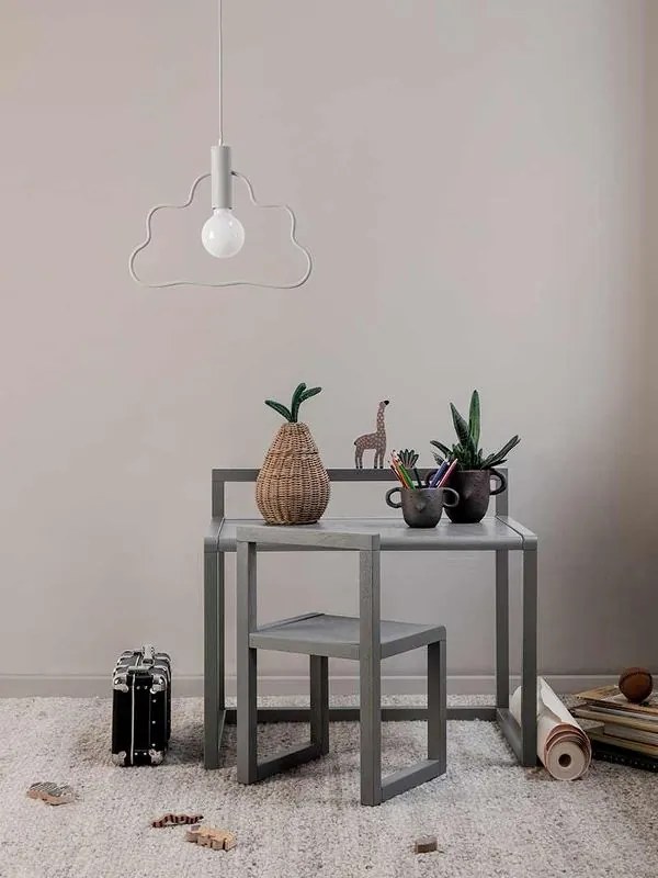 ferm LIVING Keramický obal na květináč Mus Plant Pot Small, hnědá barva, keramika