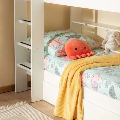 Patrová postel SILK 90x200 bílá