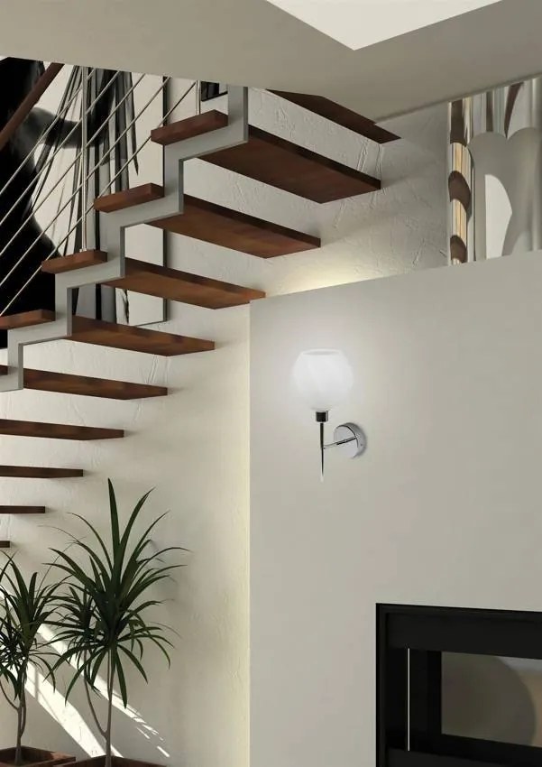 Chromové nástěnné svítidlo Raul pro žárovku E14  - Candellux