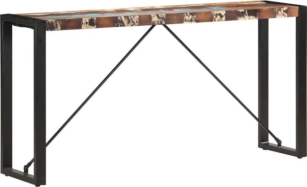 Konzolový stolek 150 x 35 x 76 cm masivní recyklované dřevo 285949