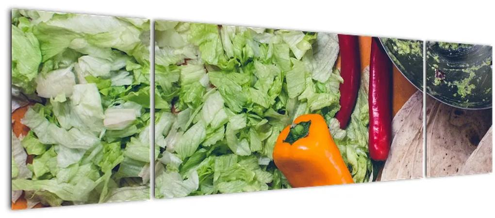 Obraz zeleniny (170x50 cm)