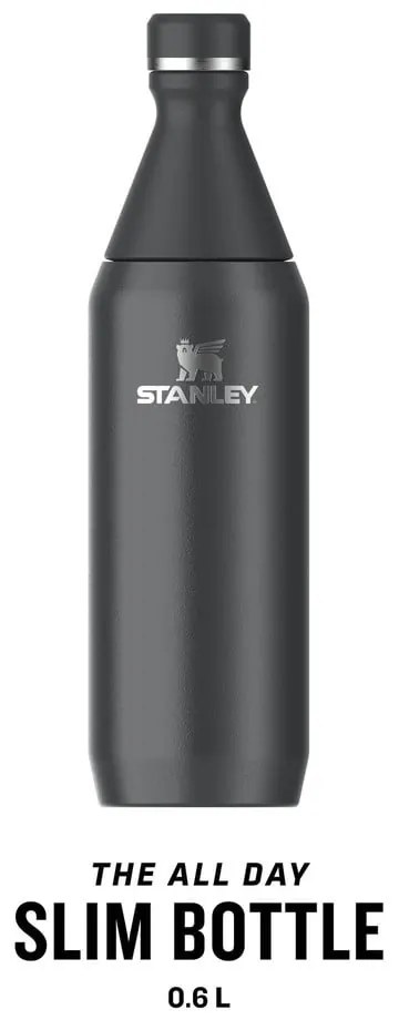 Černá termoláhev z nerezové oceli 600 ml All Day Slim Bottle Black – Stanley