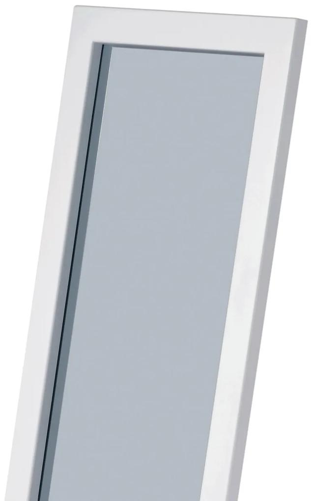 Zrcadlo stojací, v.150 cm, konstrukce z MDF, bílá matná barva - 20685 WT