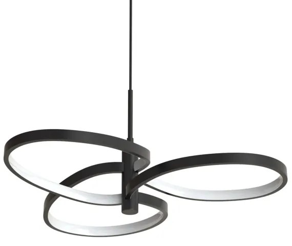 LED Lustr na lanku RIBBON LED/25W/230V 4000K černá