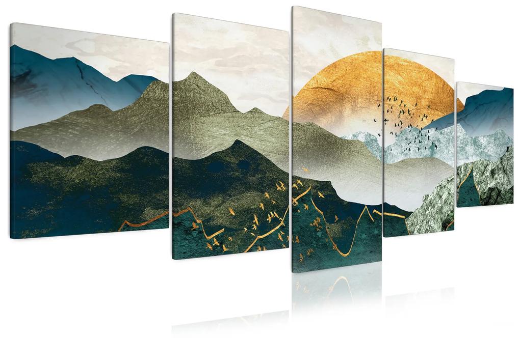 Malvis Obraz Východ slunce nad horami Velikost: 150x75 cm