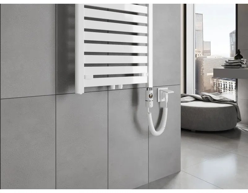 Mexen Uran, elektrické topné těleso 1200x600 mm + topná tyč 600 W, bílá, W105-1200-600-2600-20