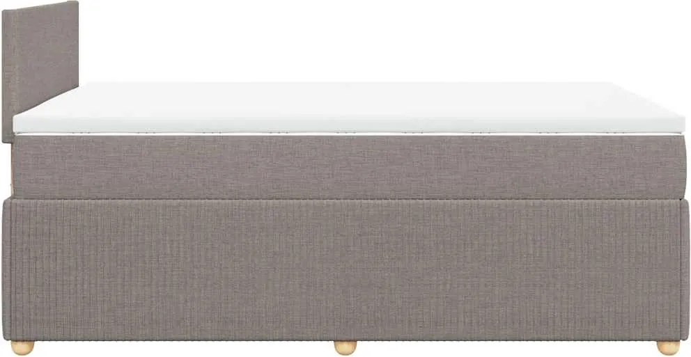 Box spring postel s matrací taupe 120x200 cm textil 3289720