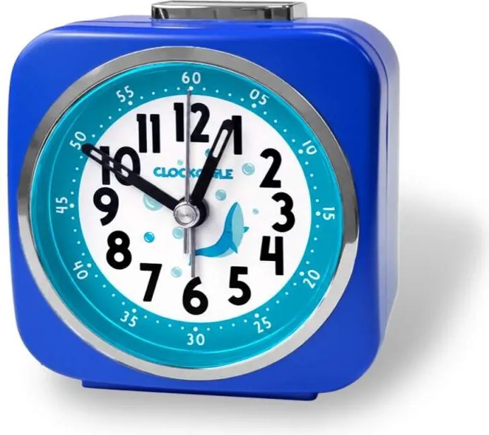 CLOCKODILE Modrý dětský budík MOŘSKÝ SVĚT - 3 ROKY ZÁRUKA! CAS3003