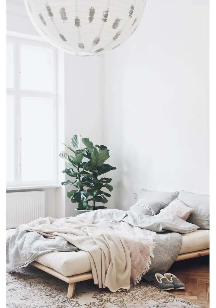Dvoulůžková postel Karup Design Senza Bed Natural, 160 x 200 cm