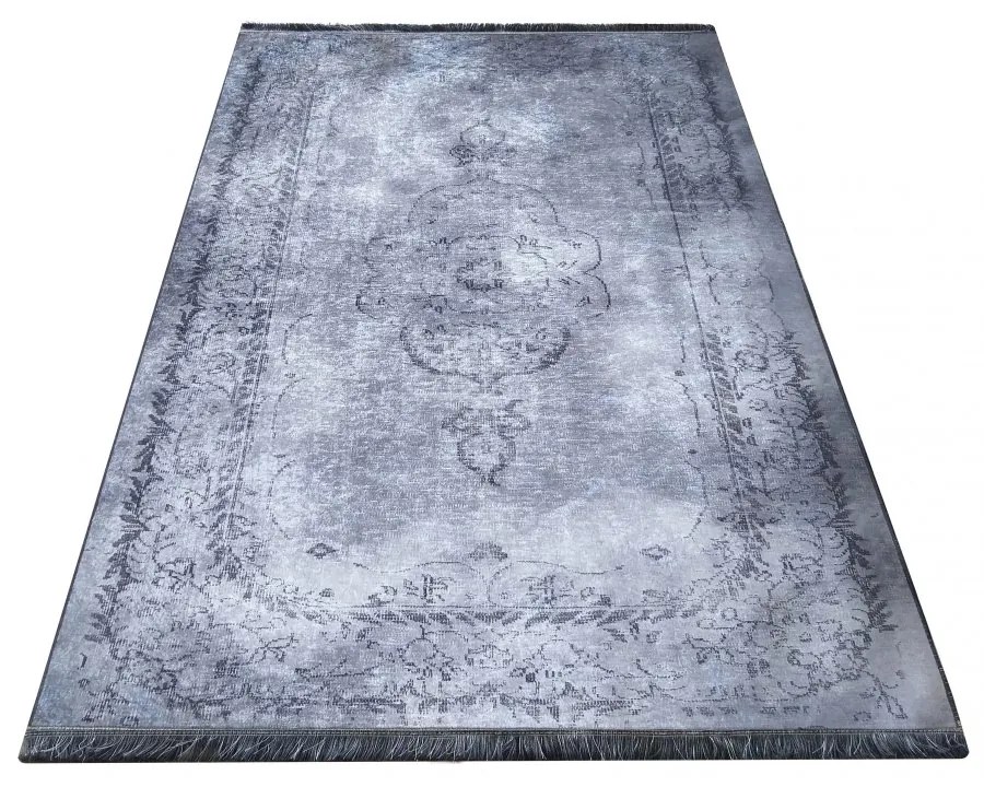 Šedý vintage koberec v orientálním stylu Šířka: 80 cm | Délka: 150 cm