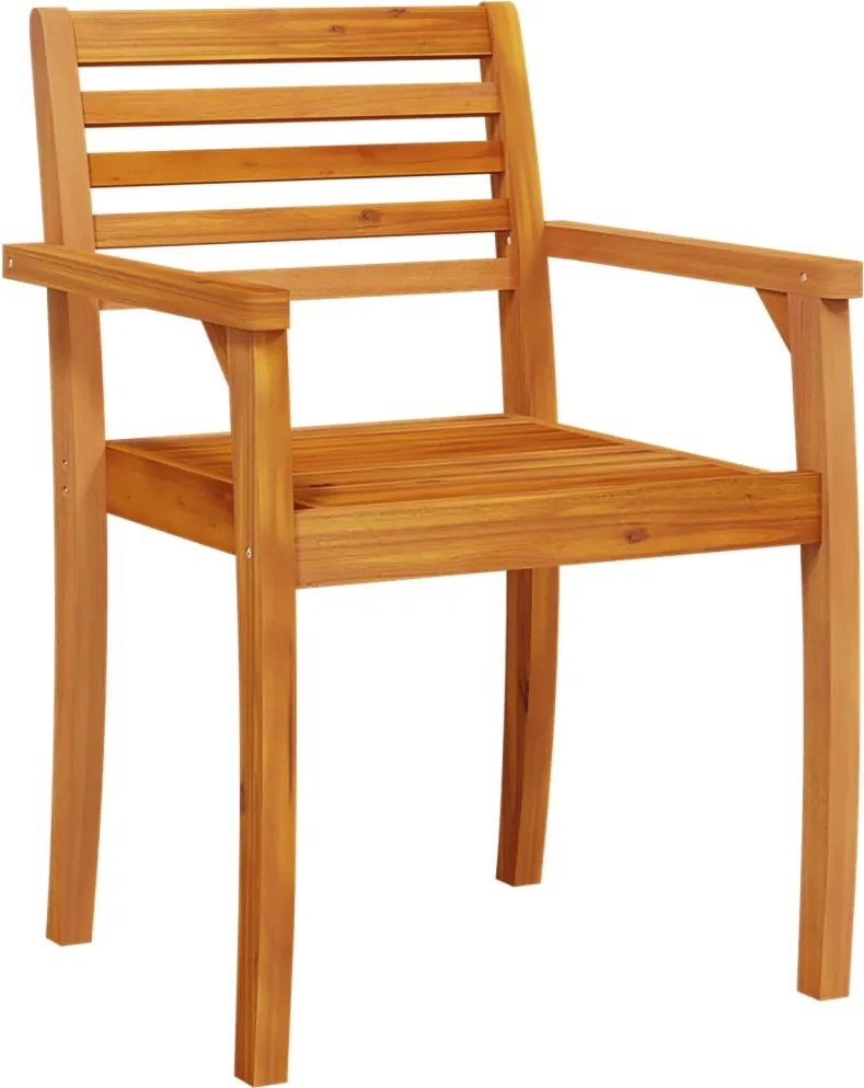 Zahradní židle 4 ks 59 x 55 x 85 cm masivní akáciové dřevo 3216303