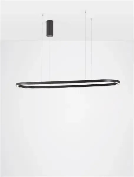 LED lustr Cuppe 120 černé