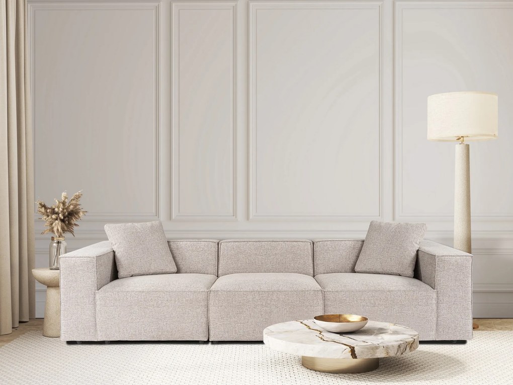 Hanah Home Třímístná pohovka LORA mocha 303 cm