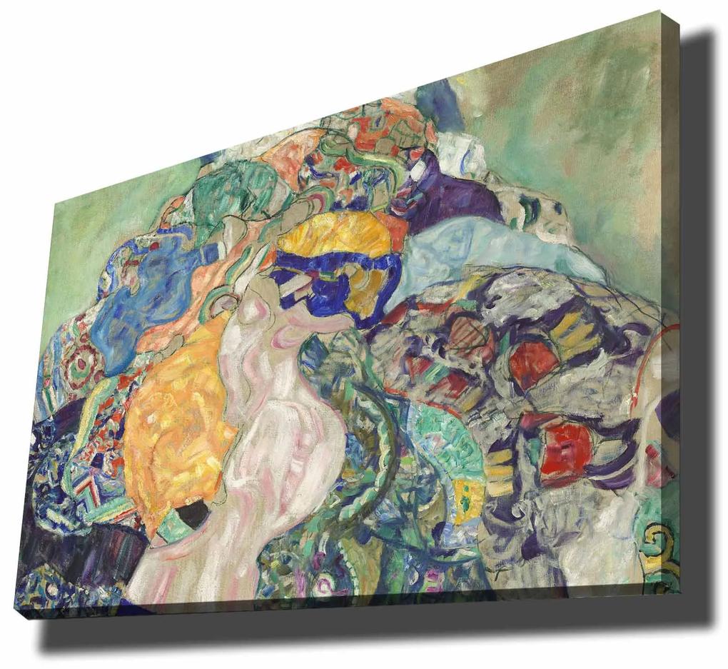 Wallexpert Dekorativní Malba na plátno 70100KLIMT008, Vícebarevná