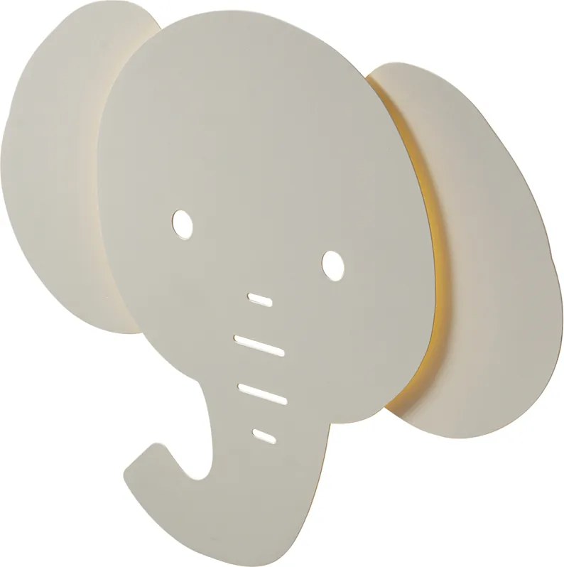Dětské nástěnné svítidlo béžové vč. LED 3-krokové stmívatelné - Ellie the Elephant