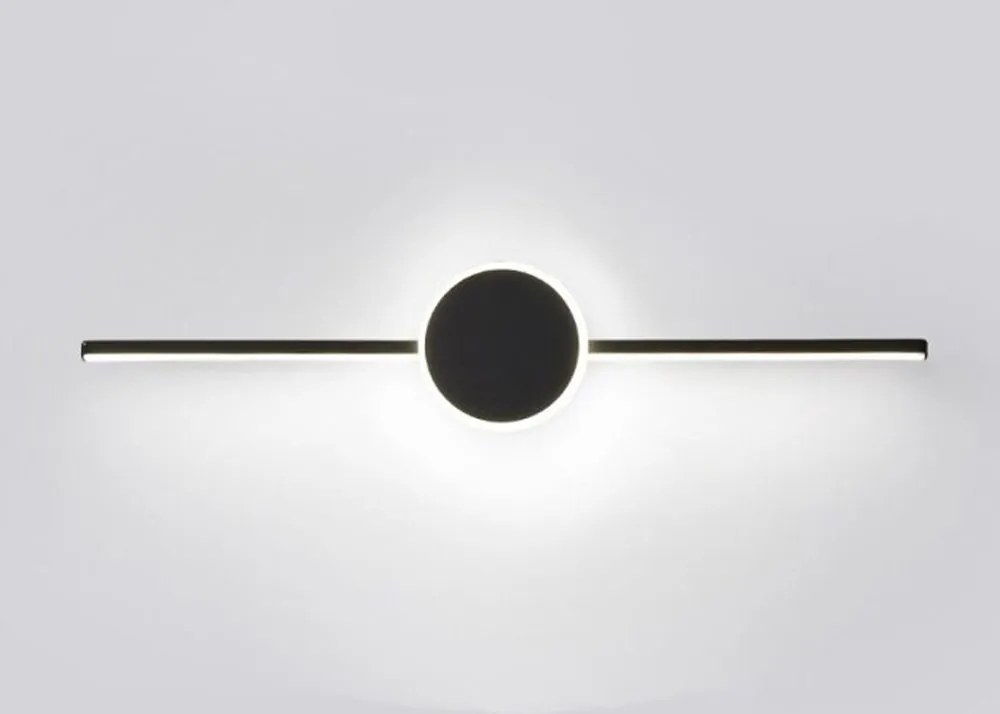 Toolight - LED nástěnná lampa nad zrcadlo 60CM APP849-1W, černá, OSW-07881