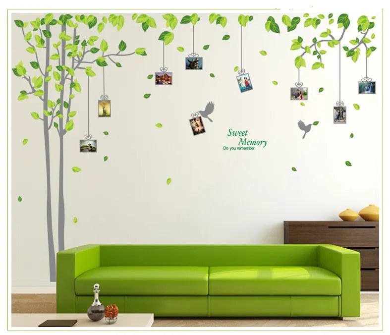 Živá Zeď Samolepka na zeď Dárkový strom vzpomínek - 2 barvy Barva: Šedý