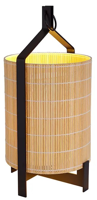Přenosná lampička v designu ruční lucerny Fanal Portable Barevná varianta: Černá / Přírodní dřevo