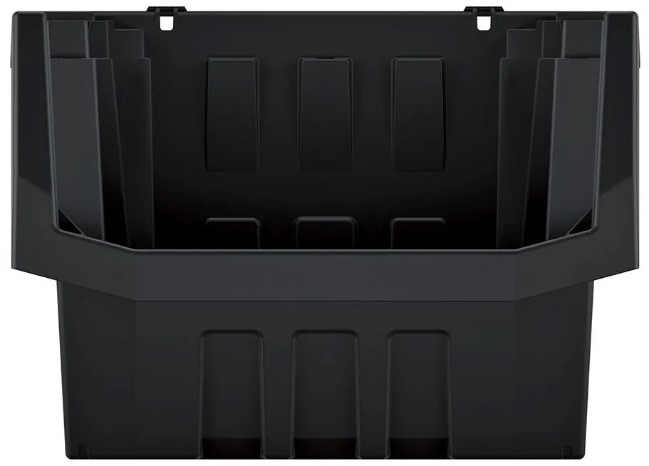 Prosperplast Dílenský úložný box se zkosenou hranou HEAVY DUTY, černý 40x38x28 L