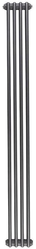 Instalprojekt Koupelnový radiátor TUBUS 2 černá barva Barva radiátoru - Černá, Rozměr radiátoru - 212 × 1500 mm, výkon 449 W, Typ připojení - Boční - RADTUB21500431