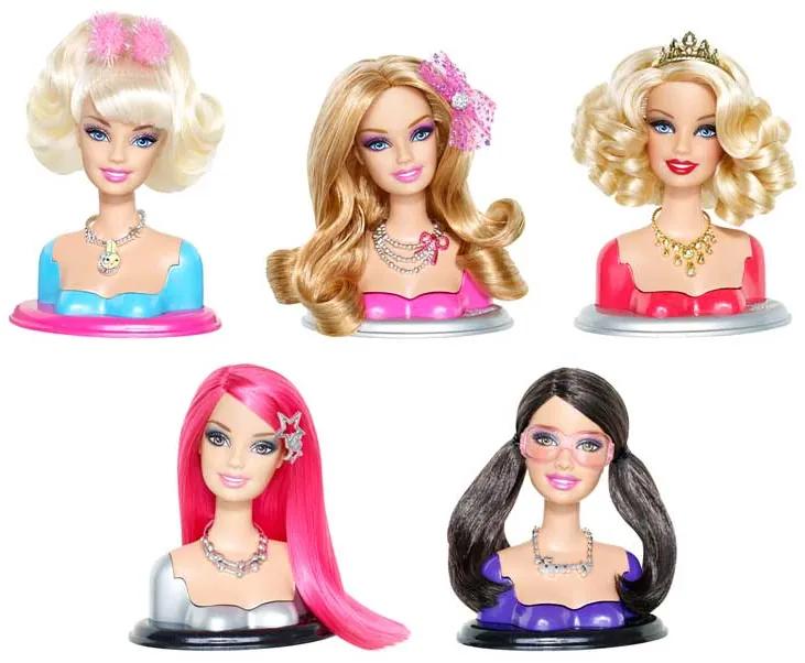 Mattel Barbie hlava Fashionistas Swappin Styles - GLAM
