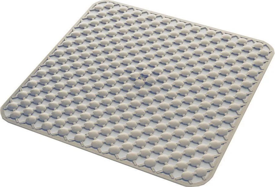 Aqualine Aqualine, GEO podložka do sprchového koutu 53x53cm s protiskluzovou úpravou, kaučuk, béžová, 97535303