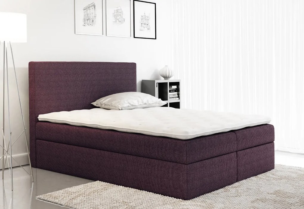 Čalouněná postel BASIC + topper, 120x200, olimp 7