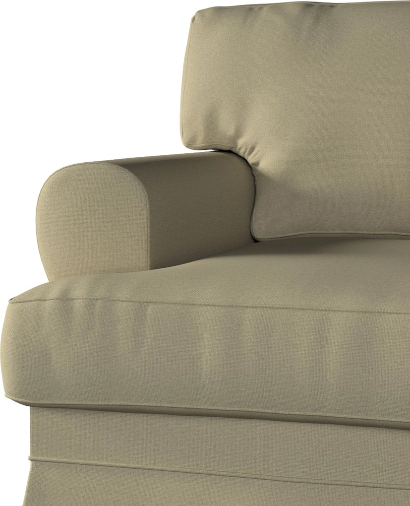 Potah na křeslo IKEA Ekeskog barva zelená látka pletený vzor