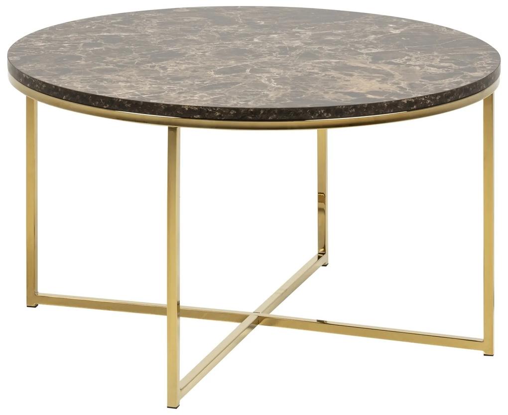 Kulatý konferenční stolek 80 cm Mramor MARIET