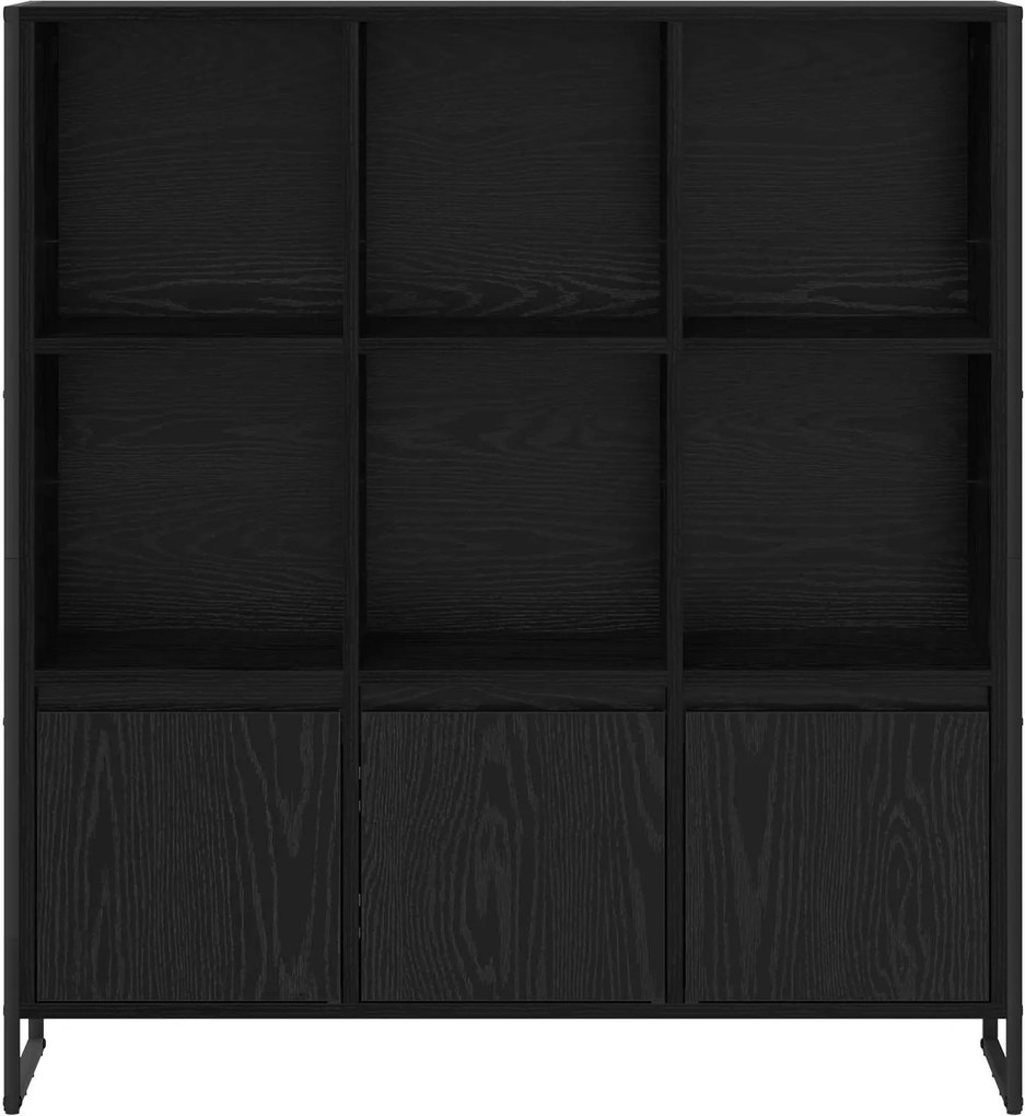Knihovna 99,5 x 30 x 108 cm Kompozitní dřevo Černý dub 3403022