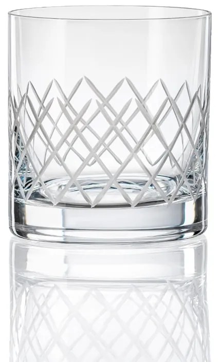 Crystalex - Bohemia Crystal Sklenice na Whisky Barline 280 ml, matný brus BM775, 4 ks