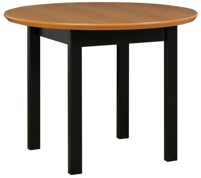 Jídelní stůl Poly Zvolte barvu nožek: Bílá, Barva horní desky stolu (dýha): Buk přirodní