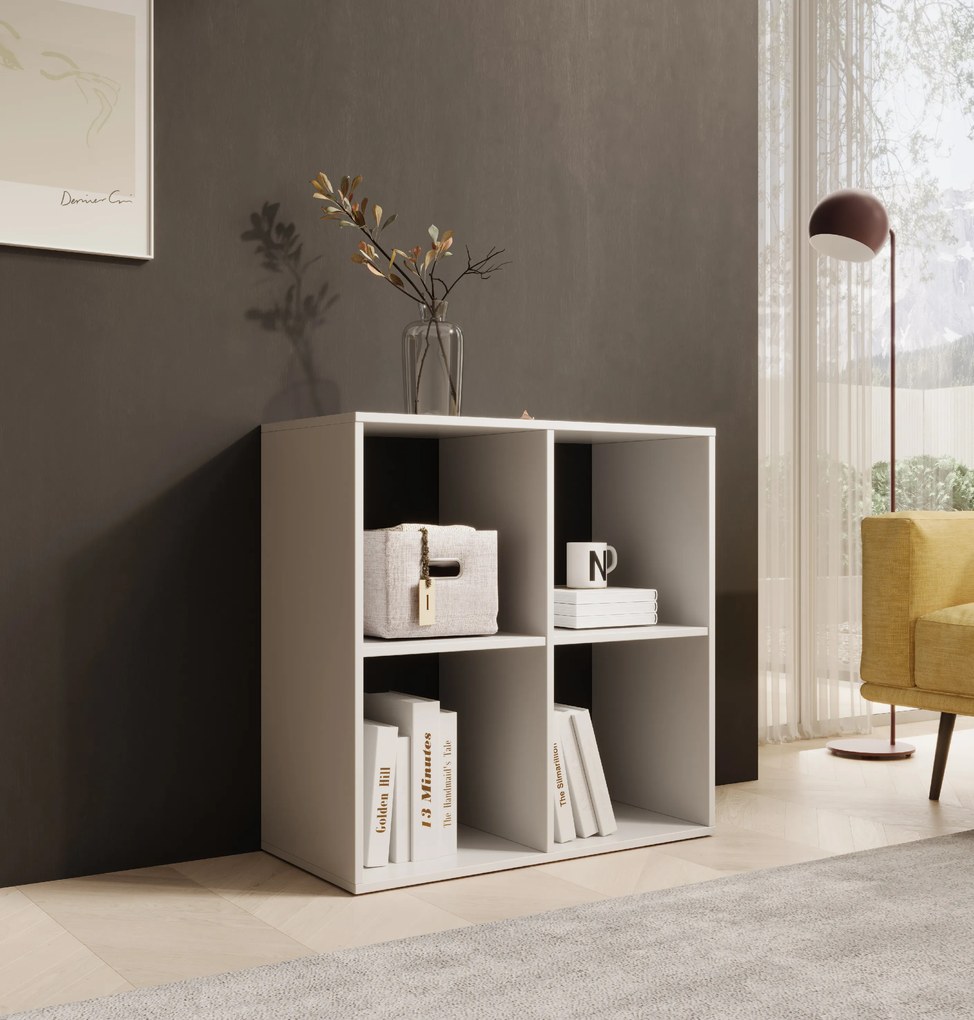ADRK Furniture Regál Lenti 2x2 BS-LEN-2X2-W
