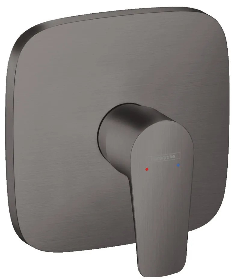 Hansgrohe Talis E, sprchová baterie pod omítku, kartáčovaná černá chromová, 71765340