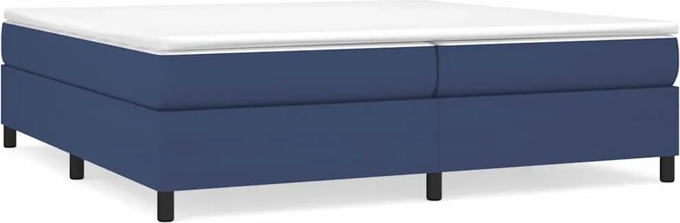 Rám postele s boxspringem modrý 200 x 200 cm textil 3120892