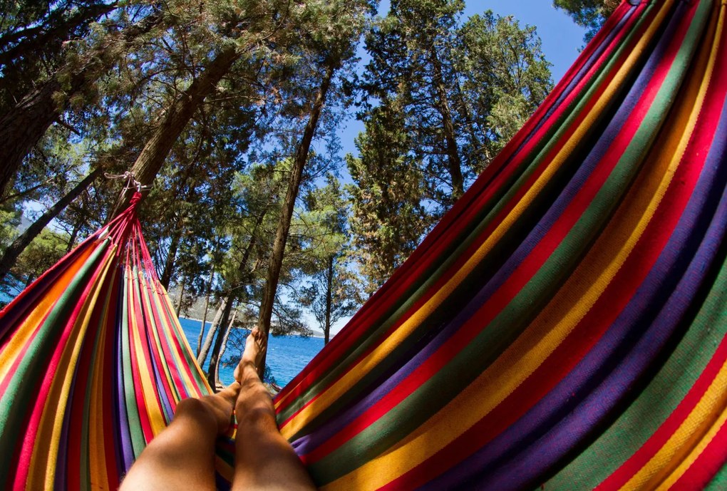 Bluegarden, houpací síť Hammock 1-místná 480142b, vícebarevná, OGR-09025