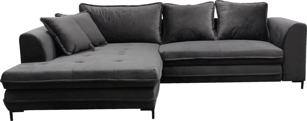 XXXLutz ROHOVÁ SEDAČKA, textil, šedá Livetastic - Sedací soupravy - 001574004316