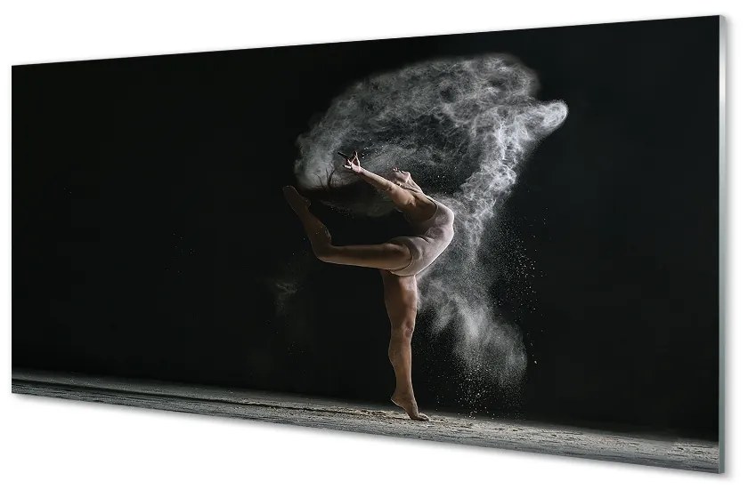 Obraz na skle žena kouř 100x50 cm