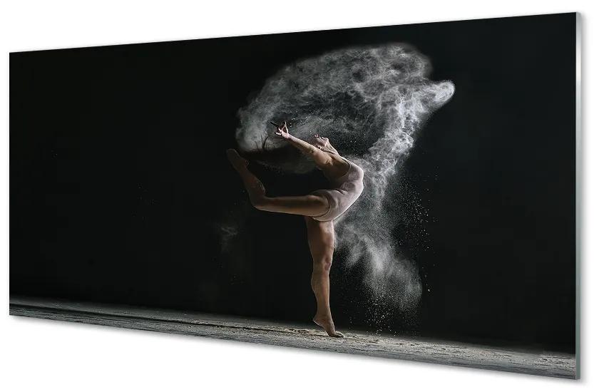 Obraz na skle žena kouř 120x60 cm