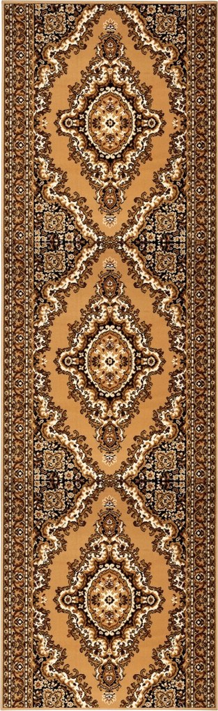 Alfa Carpets, Běhoun na míru TEHERAN T-102 beige, šíře 120 cm, béžová, chodba / předsíň