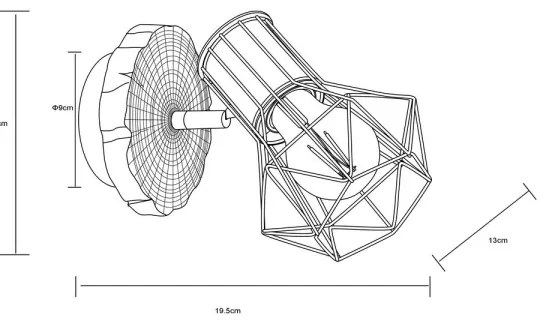 Globo 54017W-1 - Nástěnné bodové svítidlo PRISKA 1xE27/60W/230V